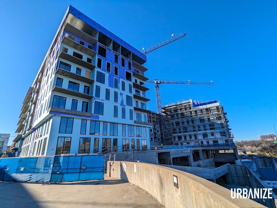 Photos: Next facet of Atlantic Station has topped out | Urbanize Atlanta